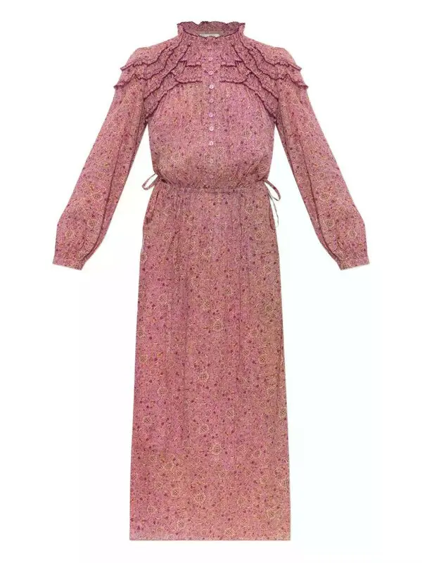 MARANT ETOILE Floral-print Midi Dress - Pink