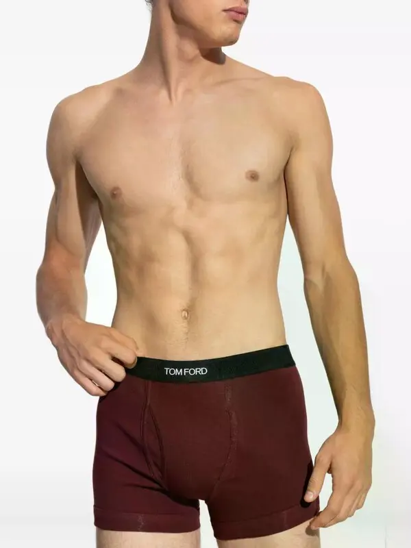 TOM FORD Logo-waistband Boxers - Red