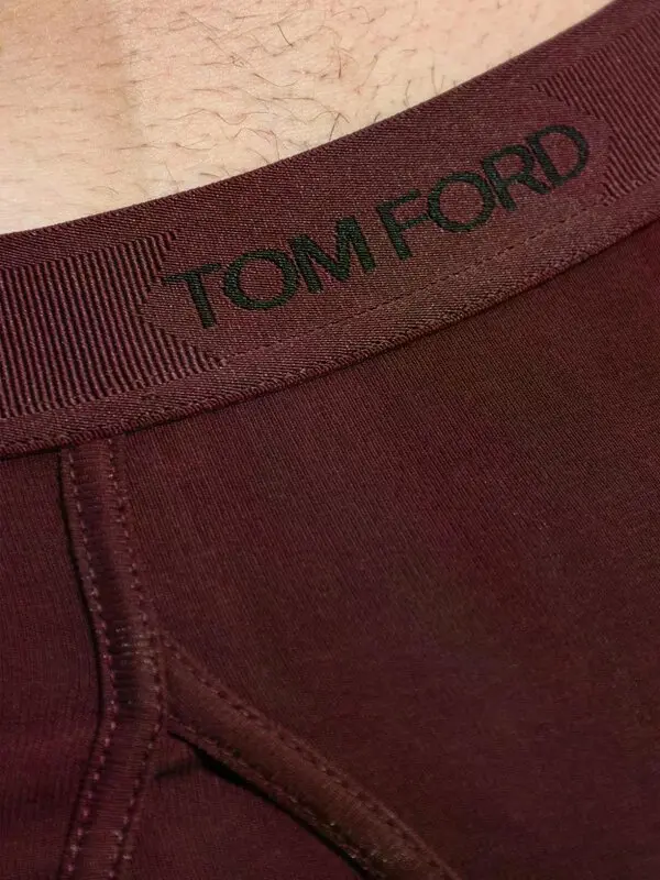 TOM FORD Branded-waistband Briefs - Red