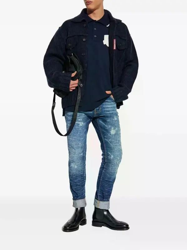Dsquared2 Ribbed Knit Button-front Cardigan