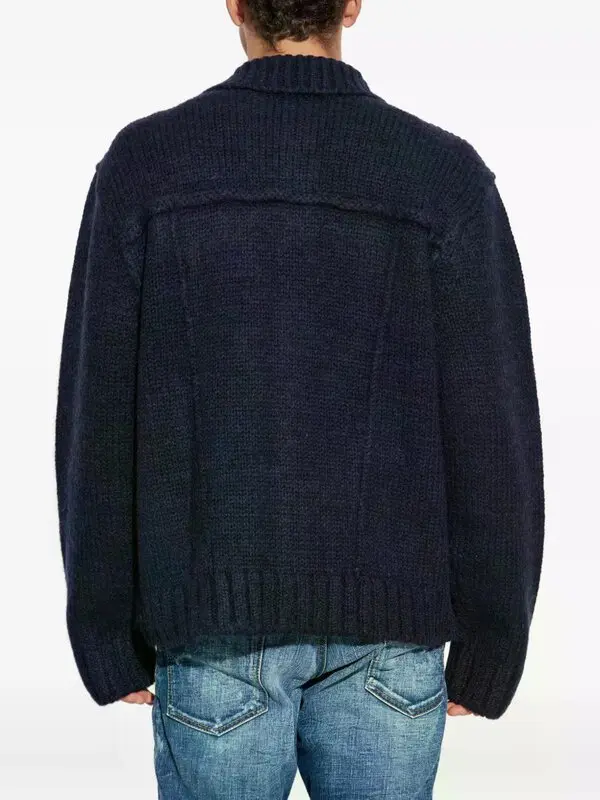Dsquared2 Ribbed Knit Button-front Cardigan