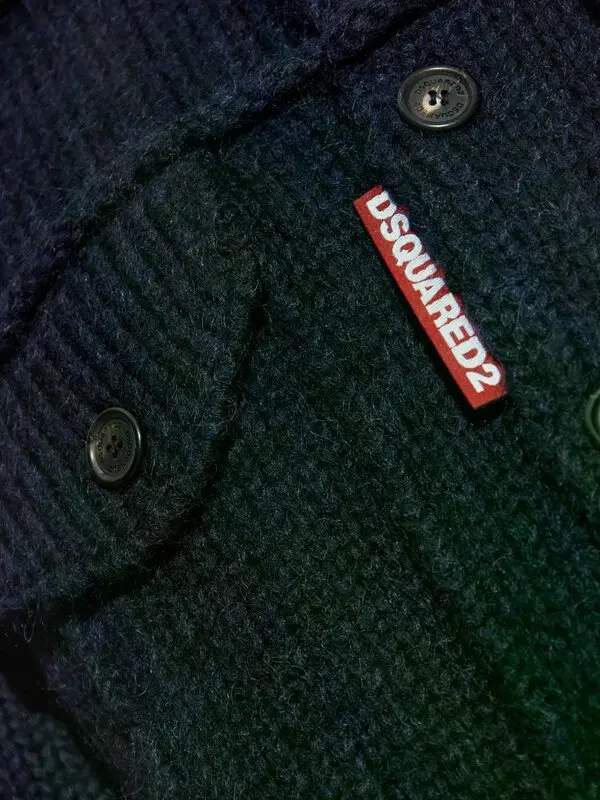 Dsquared2 Ribbed Knit Button-front Cardigan