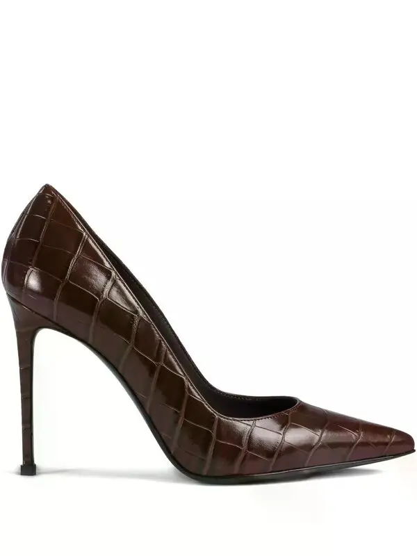 LE SILLA 100mm Eva Crocodile-effect Pointed-toe Pumps