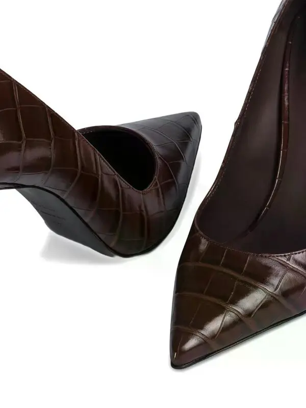 LE SILLA 100mm Eva Crocodile-effect Pointed-toe Pumps