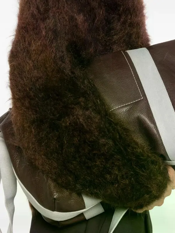 MUGLER Fluffy Crew-neck Sweater