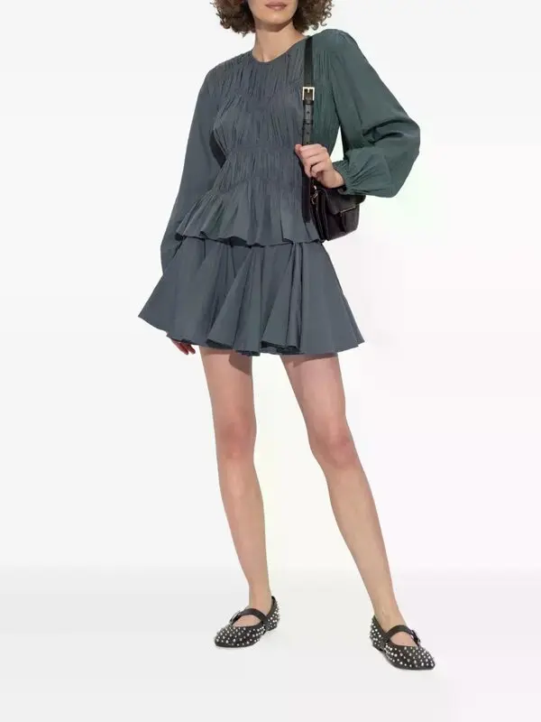 ALLSAINTS Smocked-panel Tiered Top