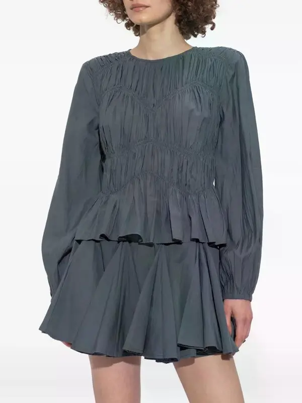 ALLSAINTS Smocked-panel Tiered Top