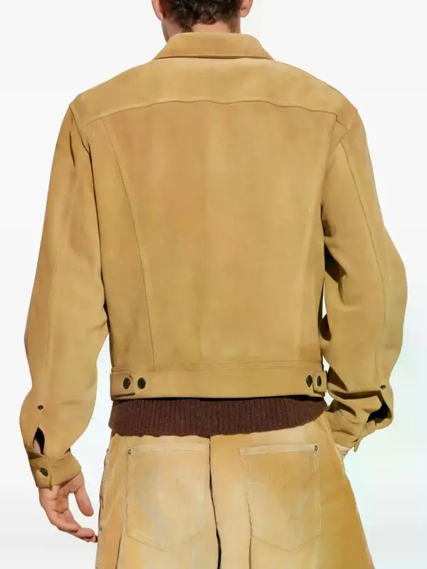 Dsquared2 Leather Button-fastening Jacket