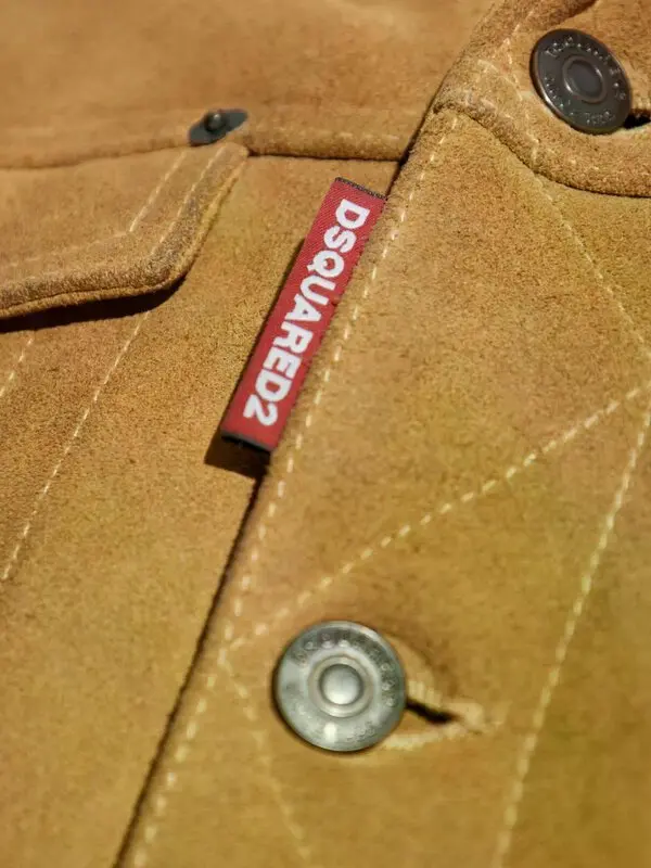 Dsquared2 Leather Button-fastening Jacket