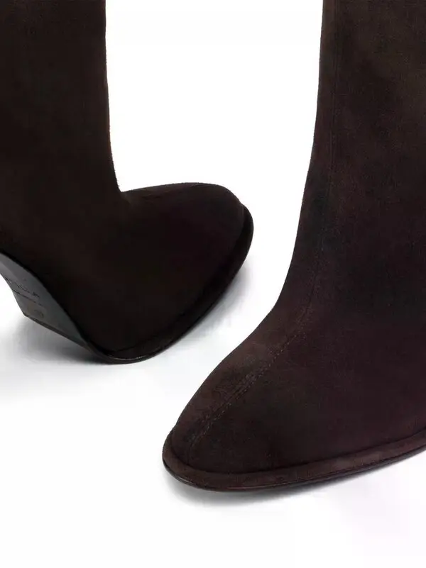 LE SILLA 110mm Elsa Suede Block-heel Boots