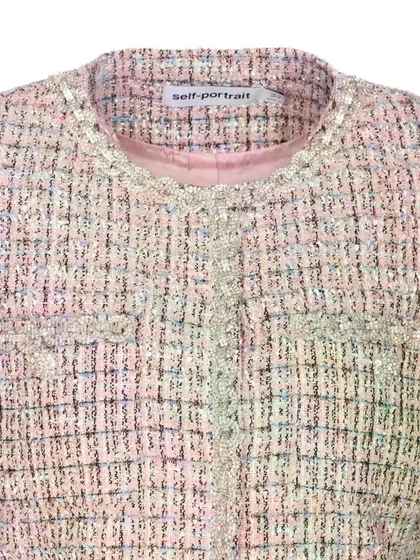 SELF-PORTRAIT Crystal-embellished Tweed Jacket