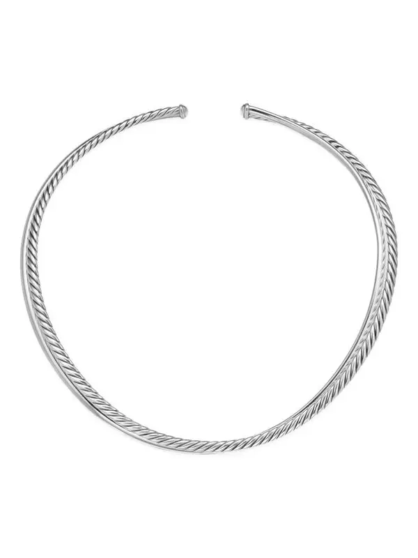 David Yurman Sterling Bold Crossover Necklace