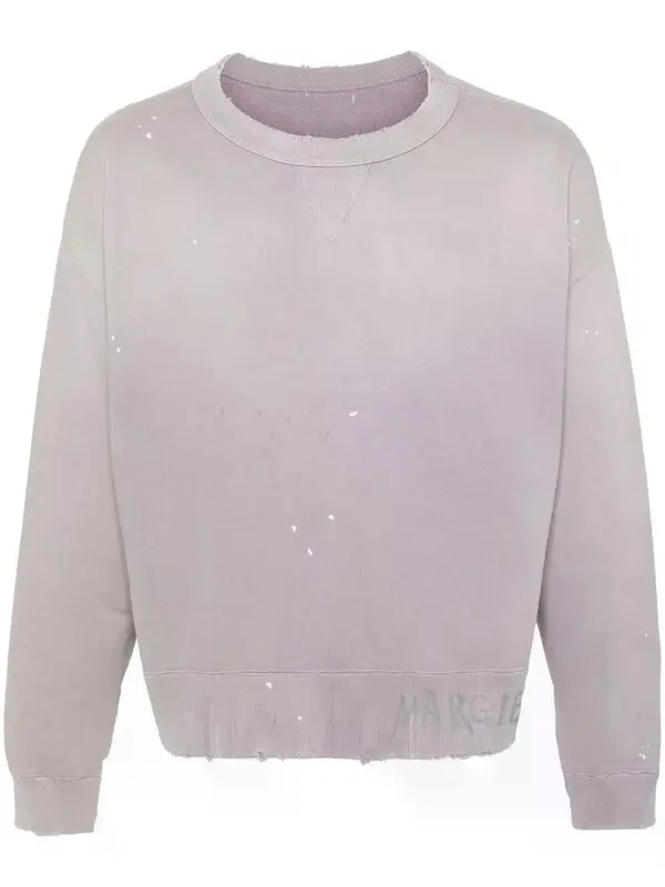 MAISON MARGIELA Handwritten Cotton Sweatshirt