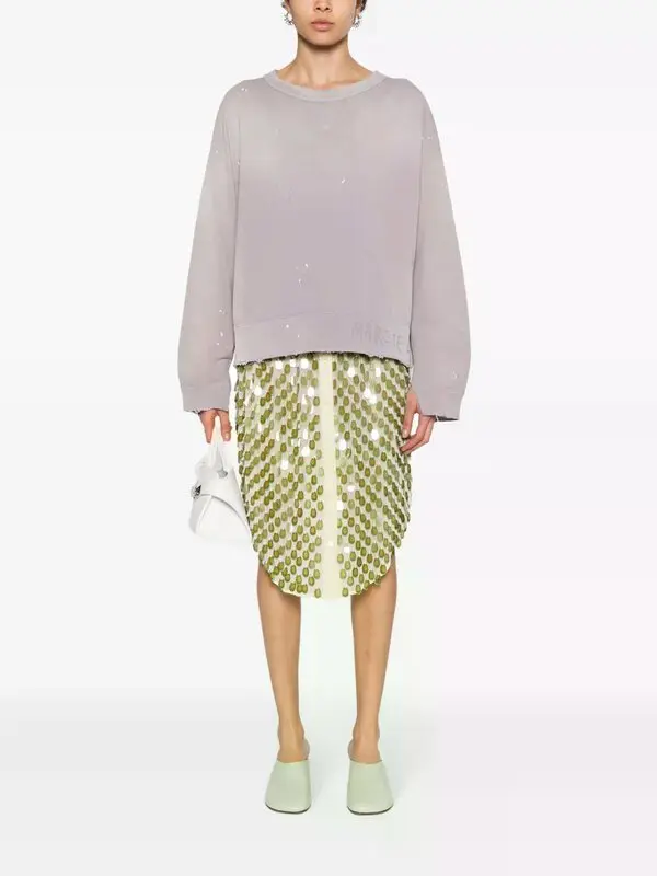 MAISON MARGIELA Handwritten Cotton Sweatshirt