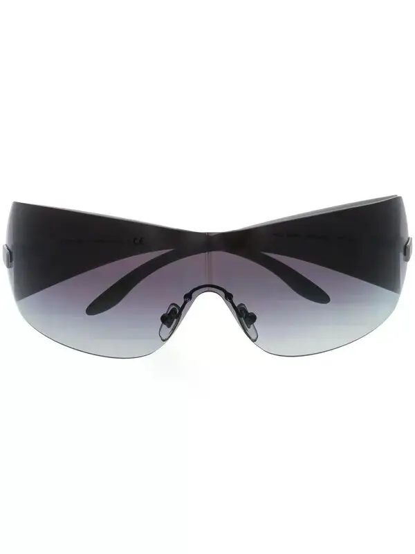 Versace Oversized Sunglasses - Black
