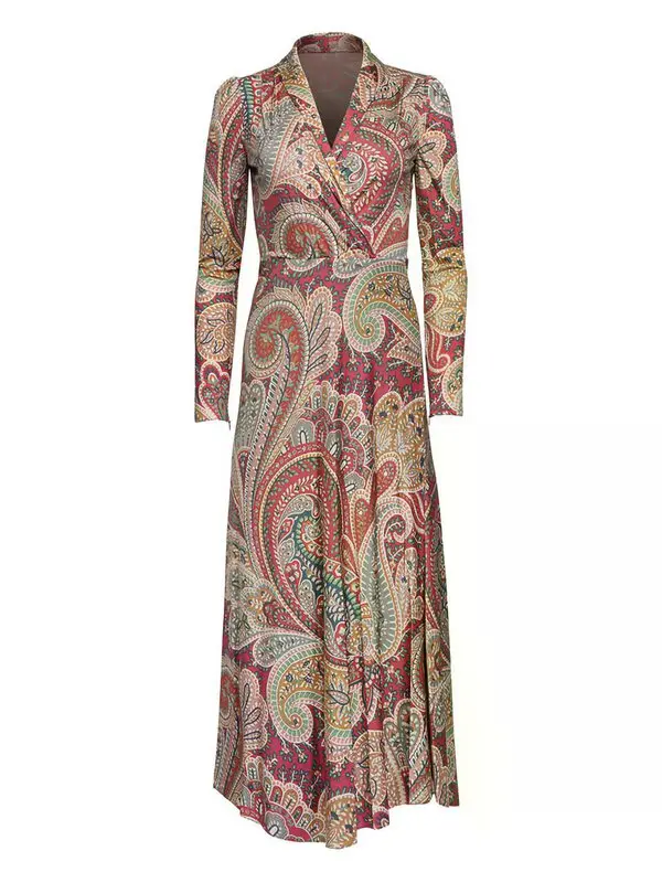 Etro Paisley Midi Dress - Neutrals
