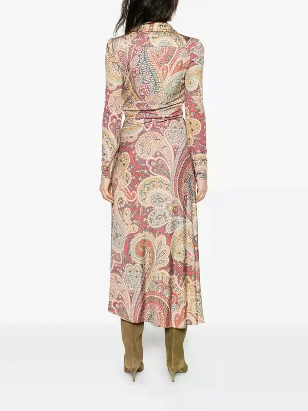 Etro Paisley Midi Dress - Neutrals