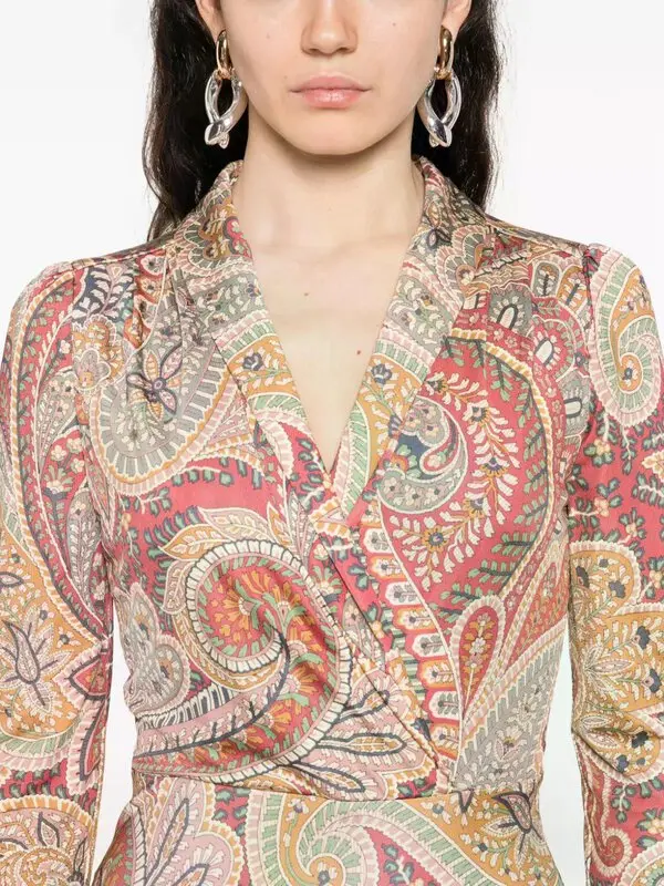 Etro Paisley Midi Dress - Neutrals
