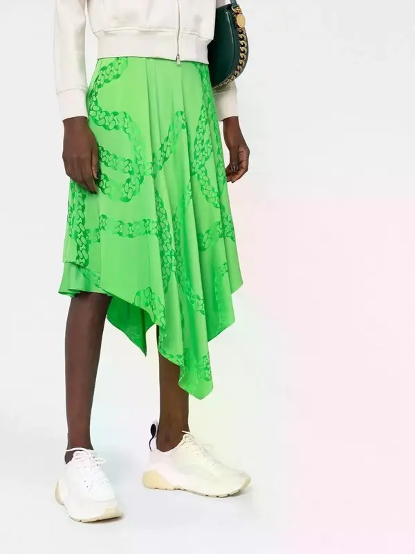 Stella McCartney Chain-link Print Midi Skirt