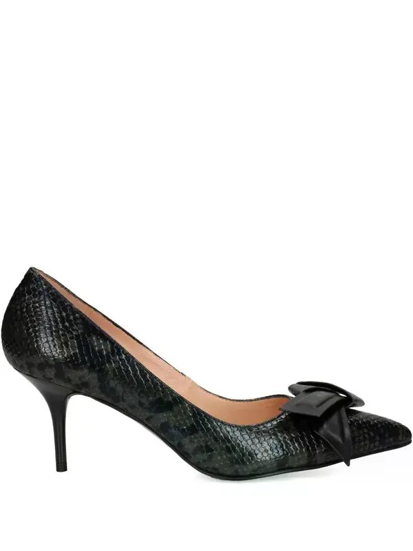 Moschino Snakeskin Bow Pumps
