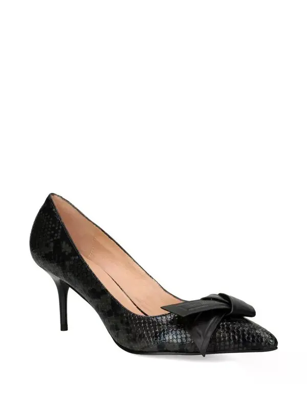 Moschino Snakeskin Bow Pumps