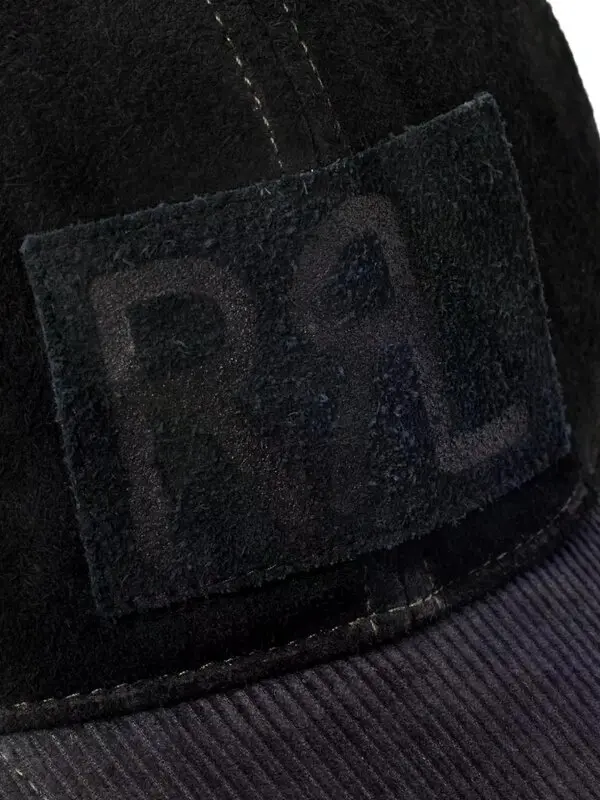 Ralph Lauren Suede Baseball Cap - Black