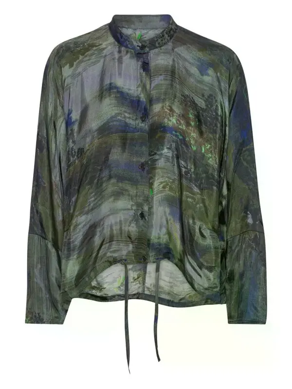 Henrik Vibskov Abstract-print Drawstring Top