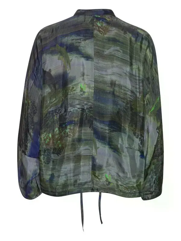 Henrik Vibskov Abstract-print Drawstring Top