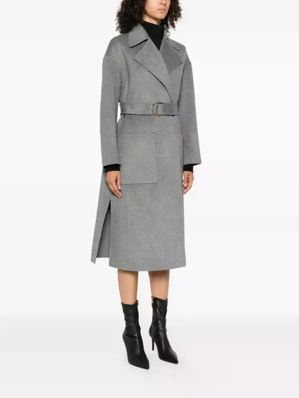 Liu Jo Belted Coat With Patch Pockets