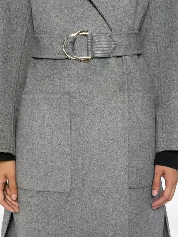 Liu Jo Belted Coat With Patch Pockets