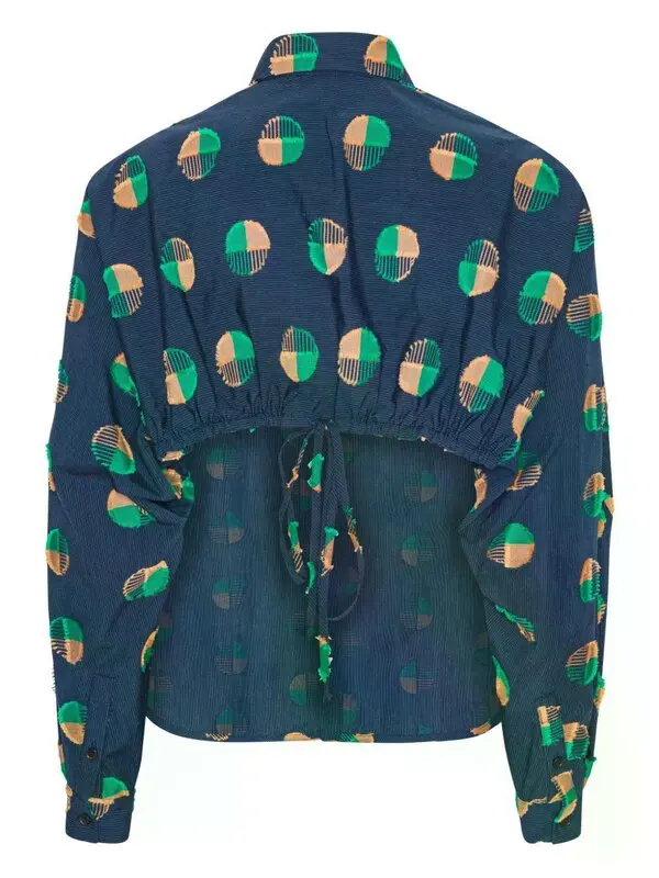 Henrik Vibskov Circle-jacquard Layered Shirt