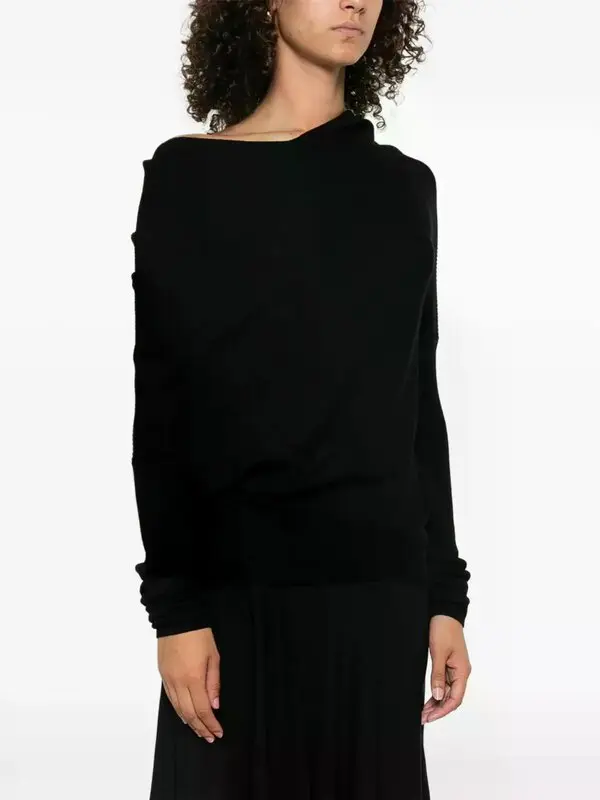 P.a.r.o.s.h Draped Knitwear With Metallic Cuffs