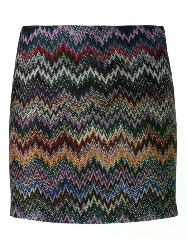 Missoni Zigzag Knit Mini Skirt - Black