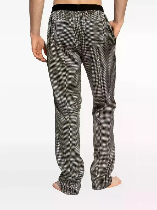 TOM FORD Polka-dot Pajama Trousers - Black