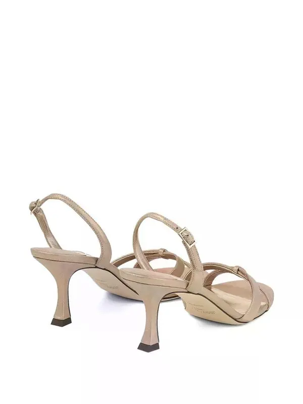JIMMY CHOO 70mm Elsy Sling-back Sandals - Gold