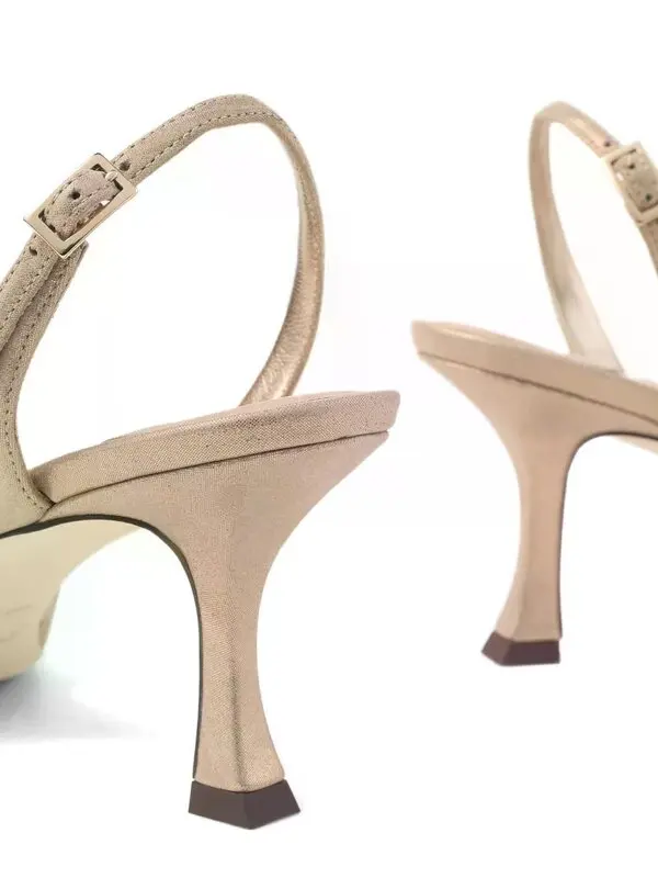 JIMMY CHOO 70mm Elsy Sling-back Sandals - Gold