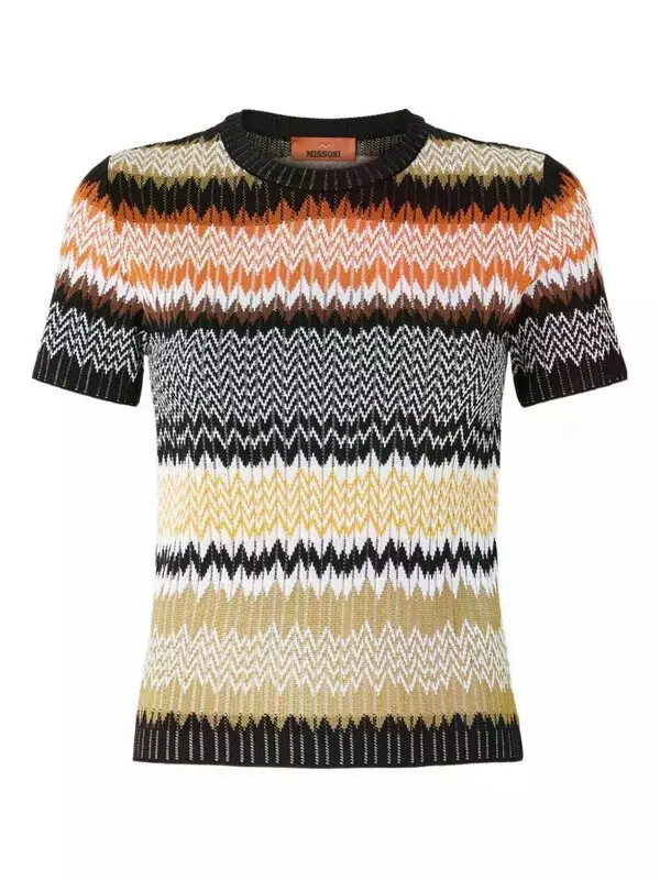 Missoni Chevron-pattern Knit Top