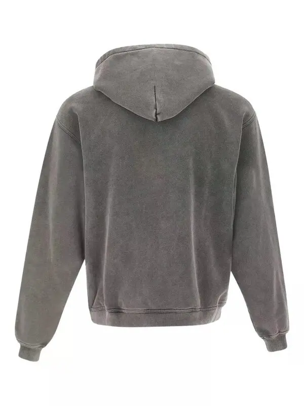 REPRESENT Contrasting-detail Zip-up Hoodie - Grey