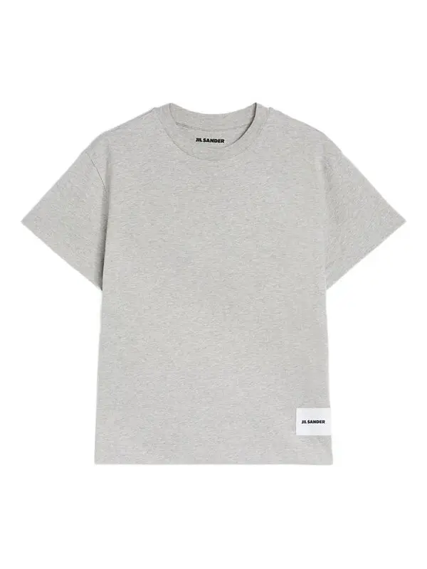 JIL SANDER Logo-label Short-sleeve T-shirt - Grey