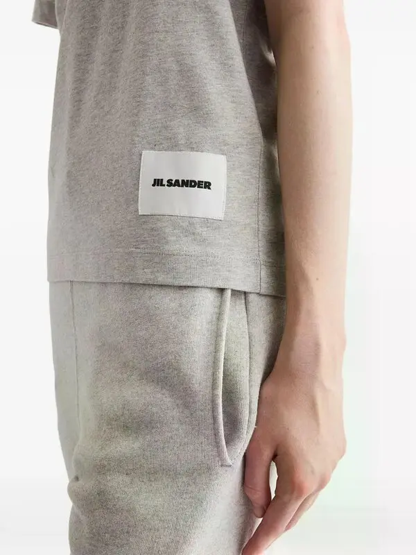 JIL SANDER Logo-label Short-sleeve T-shirt - Grey