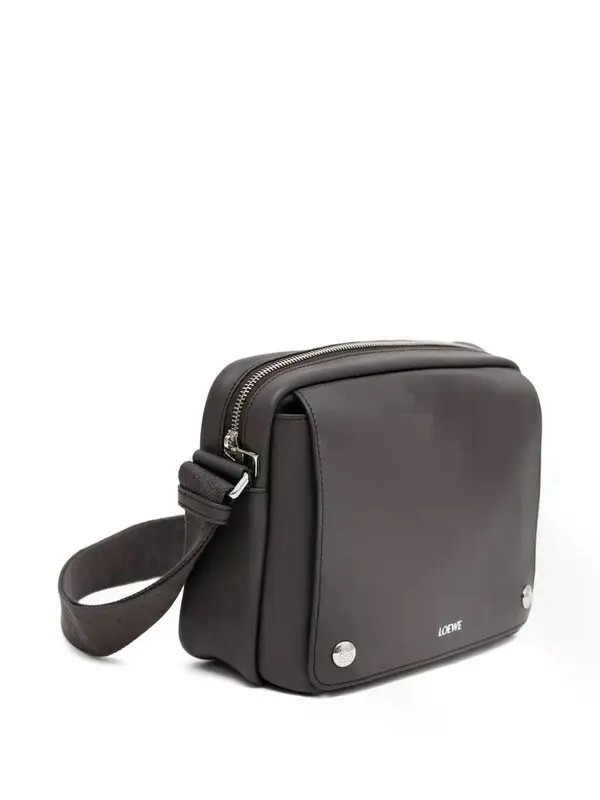 Loewe Logo-plaque Shoulder Bag - Grey