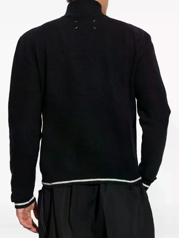 MAISON MARGIELA High-neck Front-zip Sweater