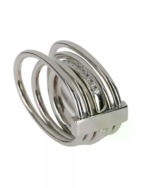 PANCONESI Solar Crystal Ring - Silver