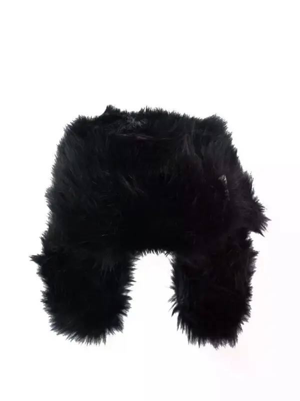 Ruslan Baginskiy Fluffy Ear-flap Hat - Black