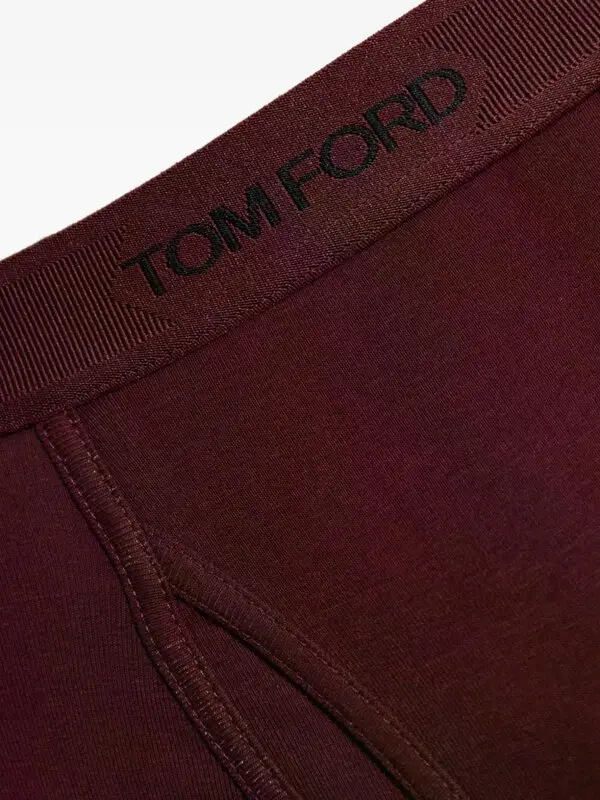TOM FORD Logo Cotton-blend Boxer Shorts - Red