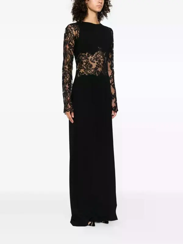 Ermanno Scervino Lace-paneled Maxi Dress