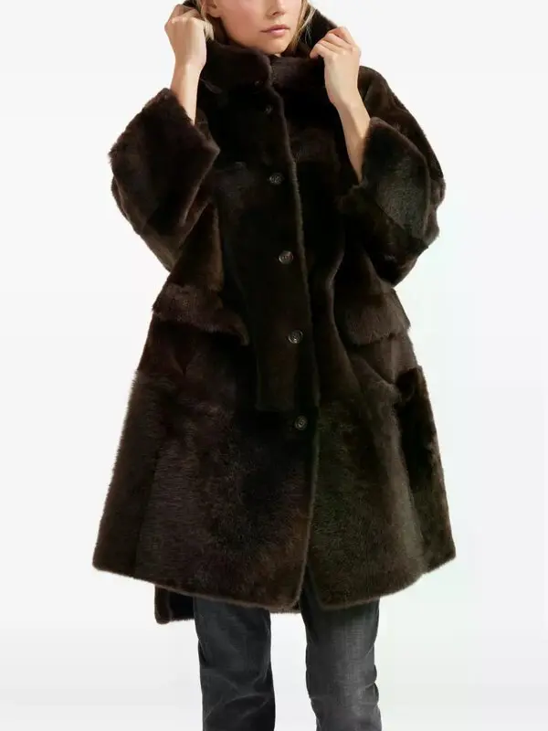 Brunello Cucinelli Fur Shearling Reversible Coat