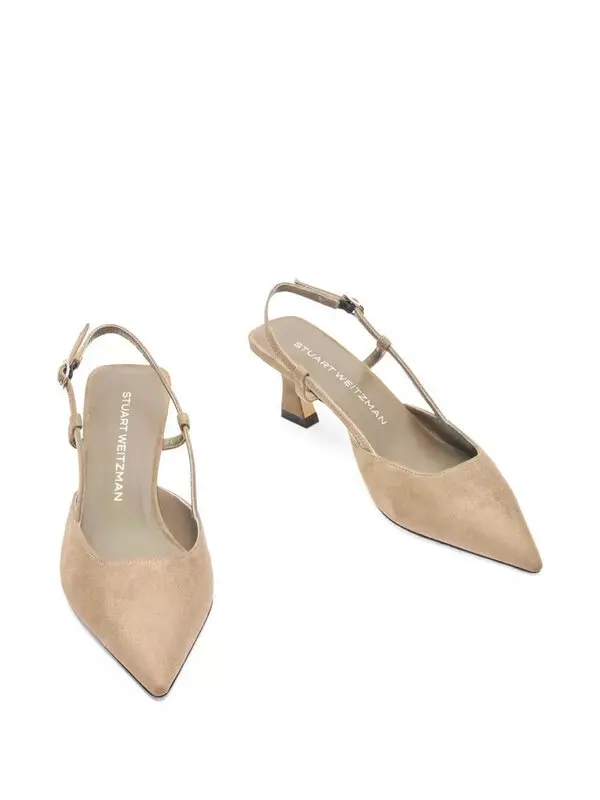 STUART WEITZMAN 50mm Vinnie Slingback Pumps - Brown