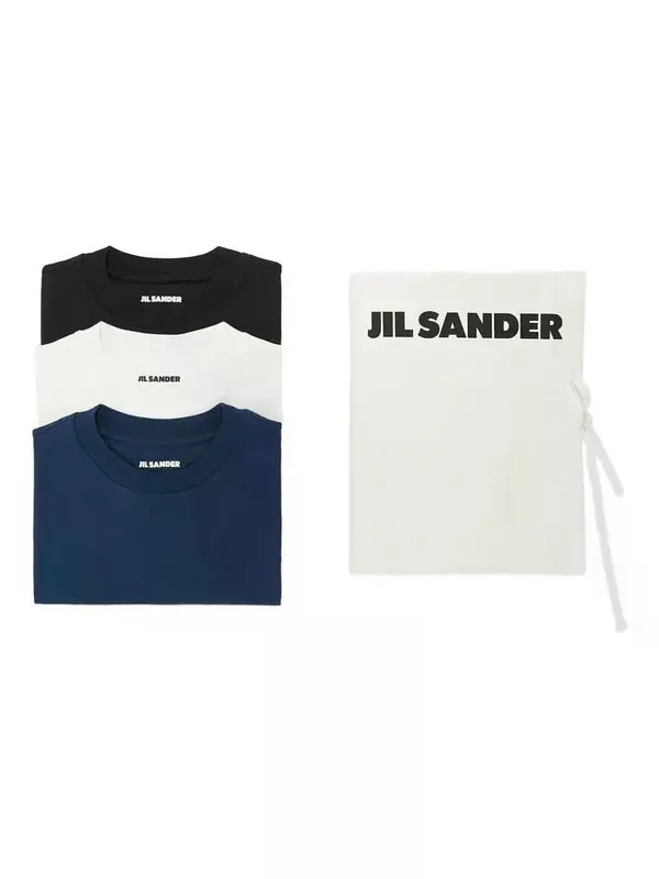 JIL SANDER Logo-patch T-shirt - Black