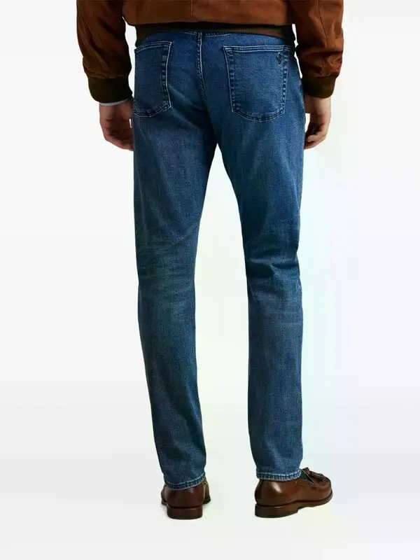 Polo Ralph Lauren Embroidered-logo Jeans - Blue